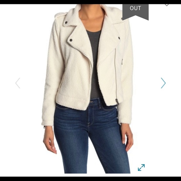 Max Studio | Jackets & Coats | Max Studio Faux Shearling Zip Moto ...